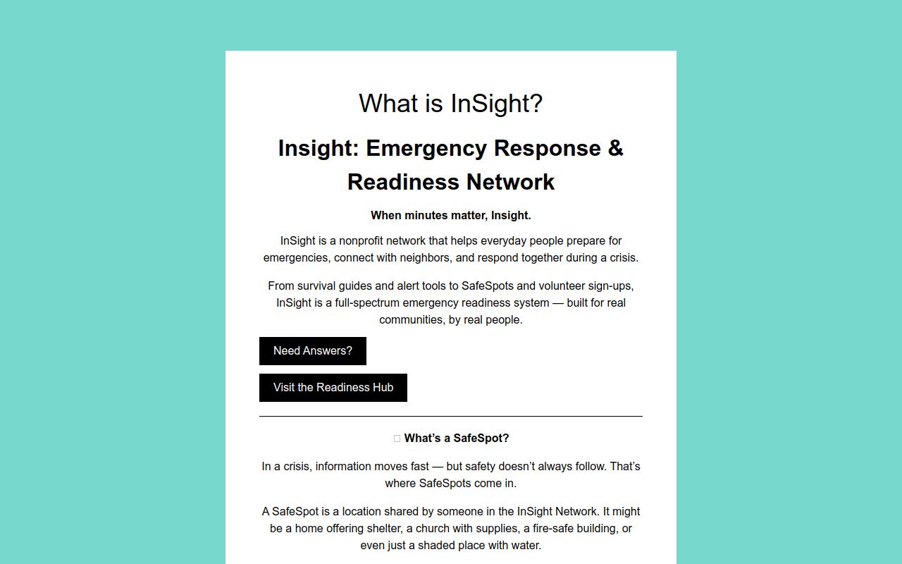Insight Homepage